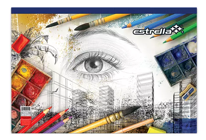 Papelería Comercial - CUADERNO ARTE Y DIBUJO 20 H. MARQUILLA 25X35